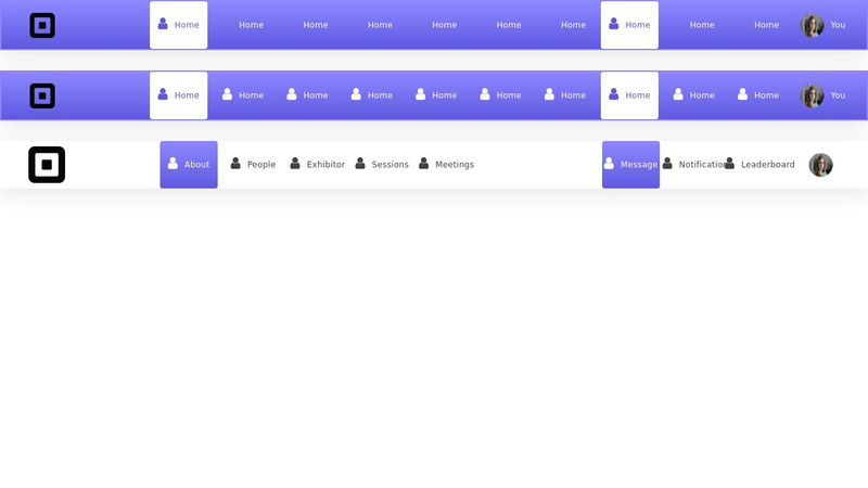 Bootstrap 5 Navbar with icons