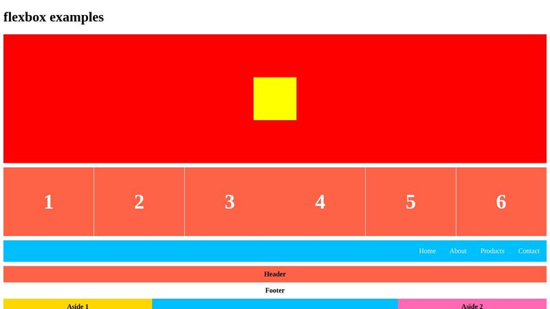 Flexbox Examples flexbox-examples