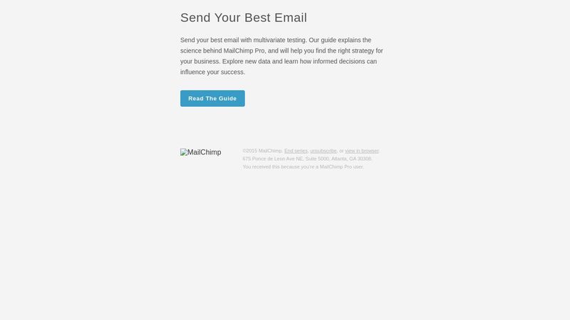 MailChimp Pro: Multivariate Testing Guide