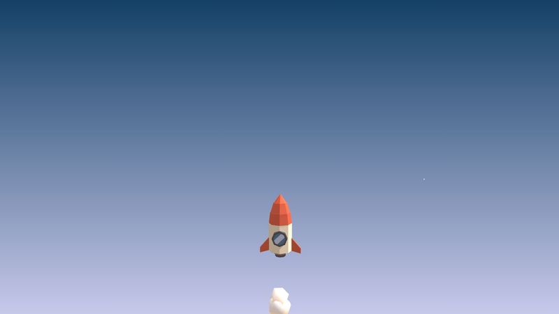 threejs space rocket