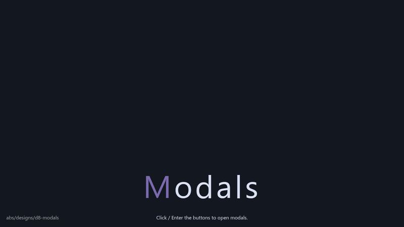 CSS Modals (Modal v2)