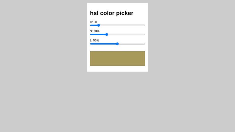 Angular hsl color picker
