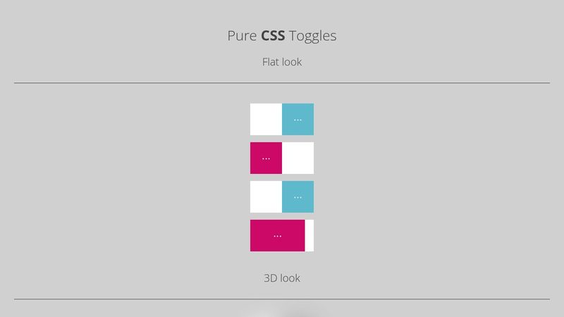 Pure CSS Toggles