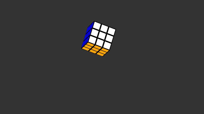 CSS Rubik's Cube with SVG Grid