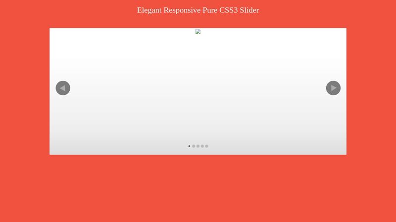 Elegant Responsive Pure CSS3 Slider