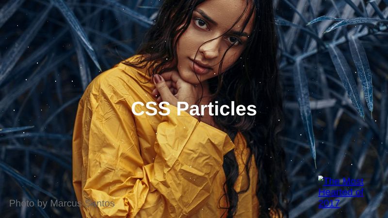 CSS only particle system