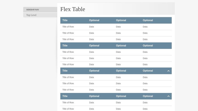 FlexTable