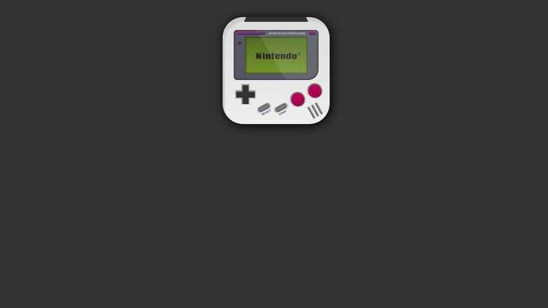 Pure CSS Nintendo Gameboy iOS icon