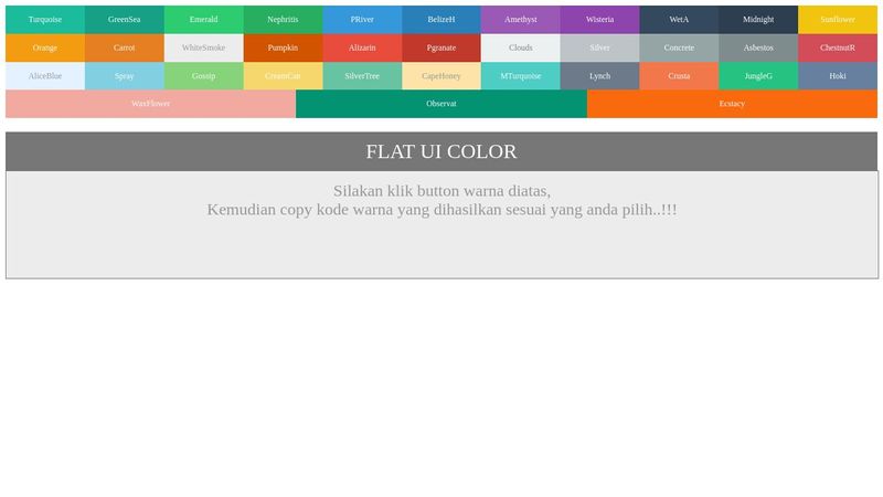 CodePen Flat UI Color Picker codepen-flat-ui-color-picker