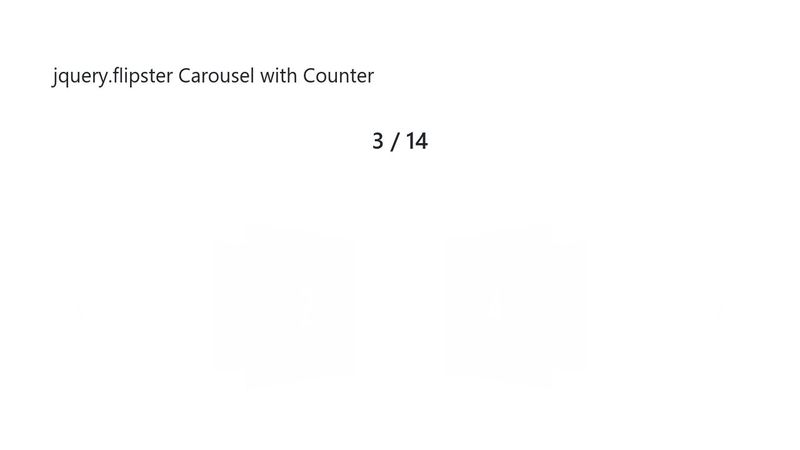 jquery.flipster with Counter