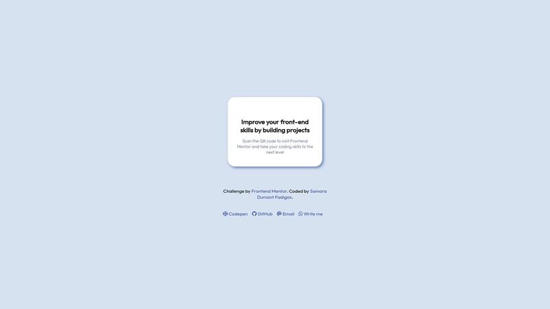 Qr Code Component Frontend Mentor