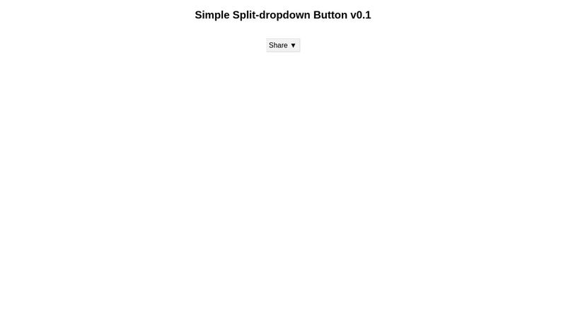Simple CSS Split-button