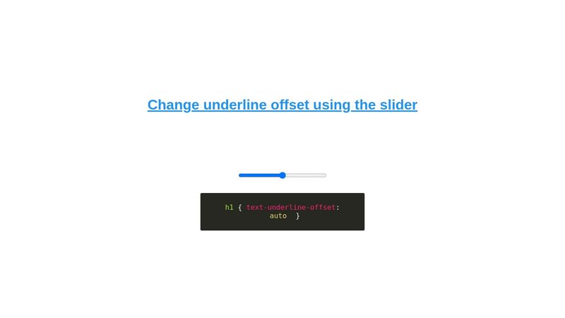 Text Underline Offset