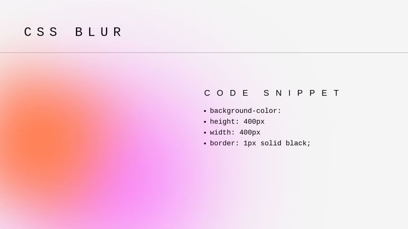 CSS Blurred Div