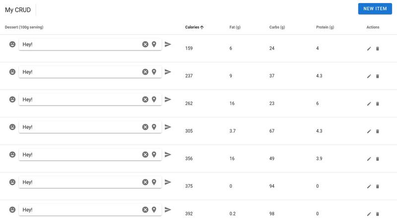 Vuetify Datatable With Text Field In Slot Vuetify Datatable With Text Field In Slot