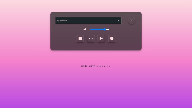 minimal audio player