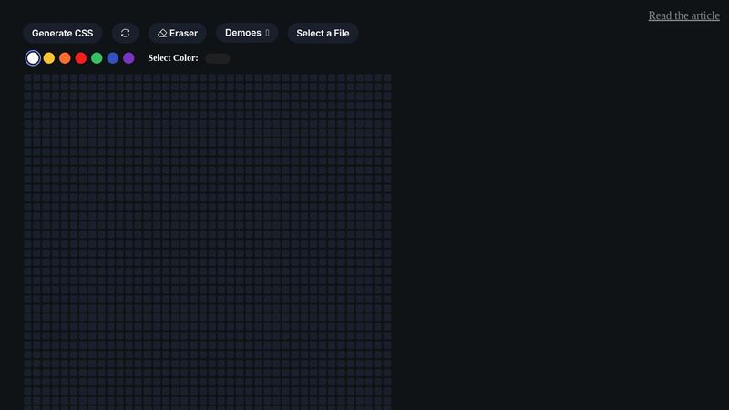 CSS Pixel Art Generator