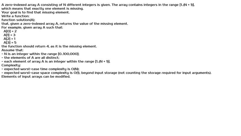 A zero-indexed array
