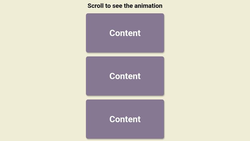 CodePen - Scroll Animation