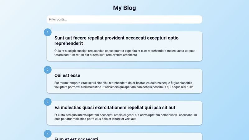 Infinite Scroll Posts