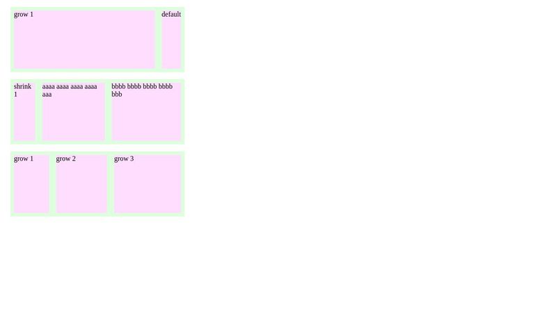 css flex-grow shrink