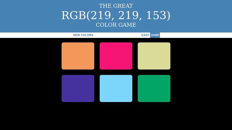 RGB Color Game