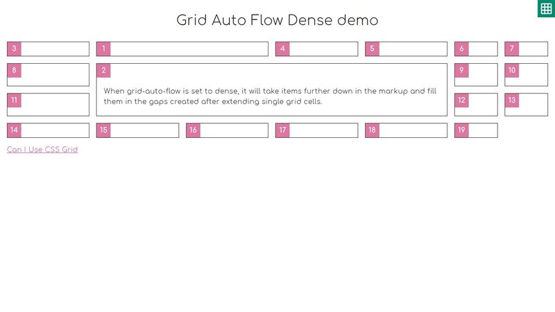 CSS Grid Layout - grid auto flow