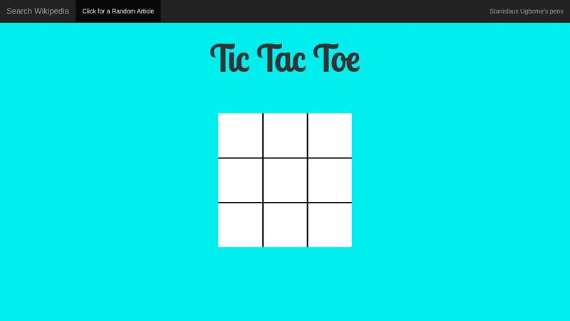 A tic tac toe table