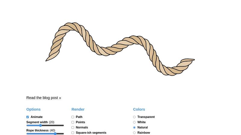 SVG rope from path