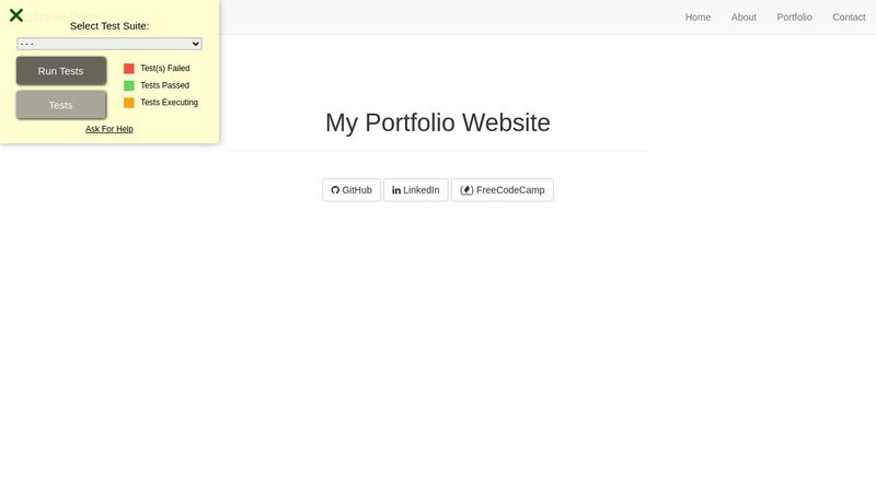 CodePen - Personal Portfolio Webpage