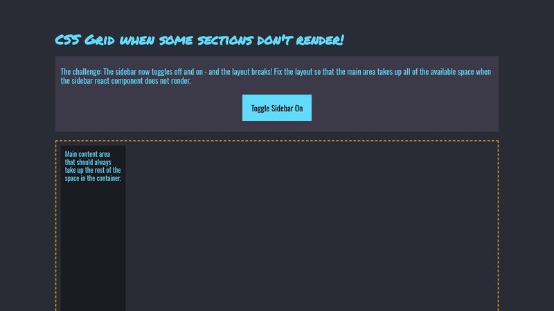 CSS Layout _ React component challenge