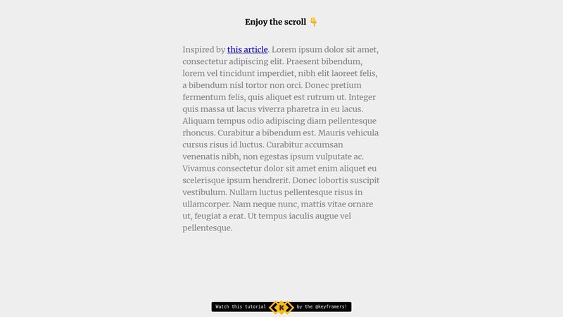 CodePen - SVG textPath Animation on Scroll Tutorial | Keyssentials: Web ...