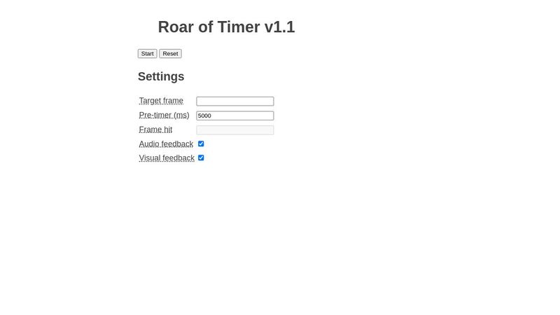 CodePen - Roar of Timer v1.1