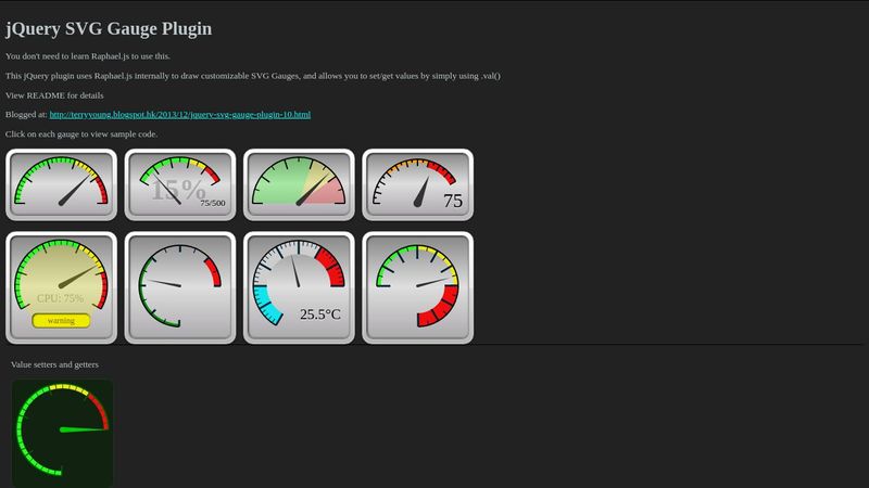 jQuery SVG Gauge Plugin
