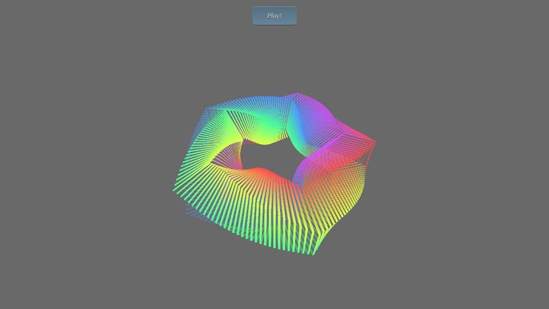 Pure CSS pentagonal torus (animated)