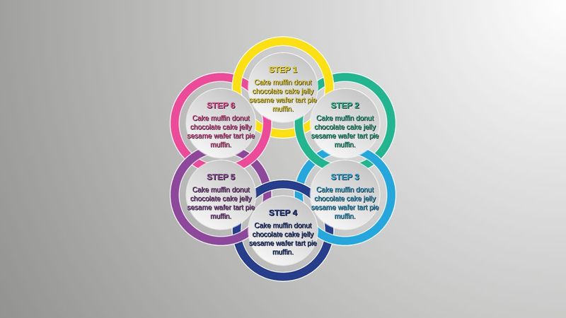 Pure CSS circles infographic