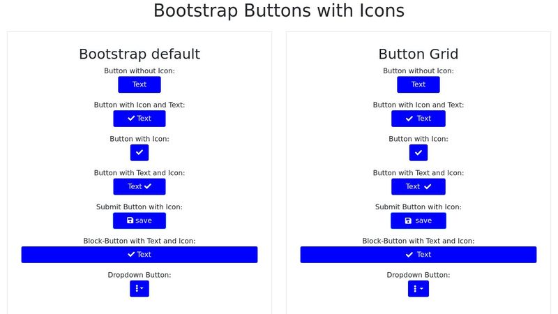 Bootstrap Button Icons