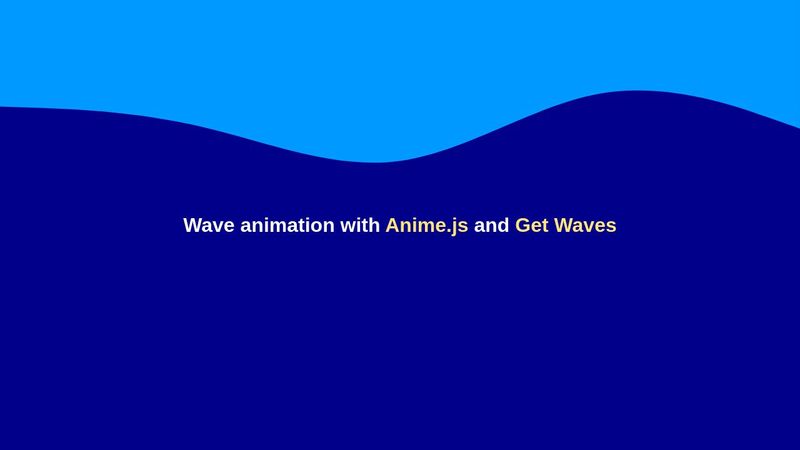 Wave Animation with Anime.js
