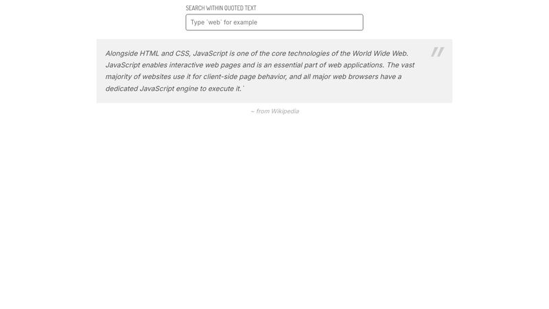 Highlight Matching Text In JavaScript highlight-matching-text-in-javascript
