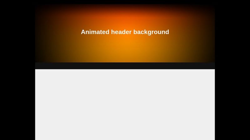 Animated header background