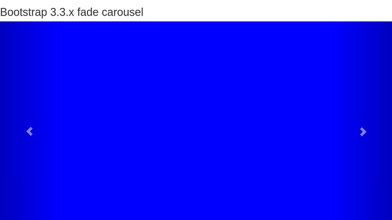 Bootstrap 3 3 x Fade Carousel Bootstrap 3 3 x Fade Carousel