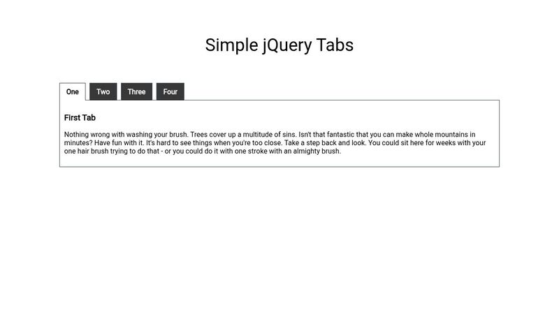 Simple JQuery Tabs simple-jquery-tabs
