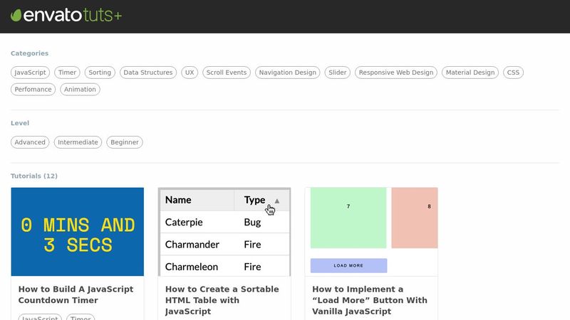Multi-Filter Feature with Vanilla JavaScript