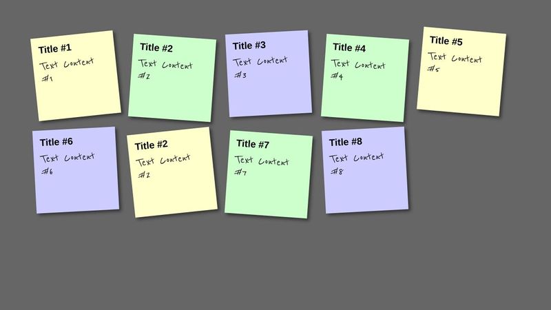 Sticky notes using CSS3 and Google Fonts