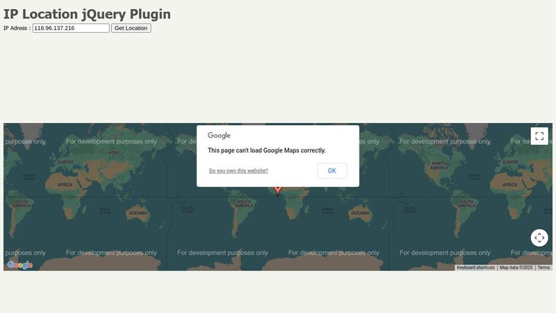 IP Location jQuery Plugin Pen