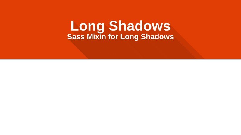 Long Shadow Sass Mixin