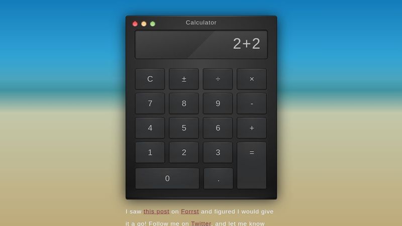 CSS3 & jQuery Calculator