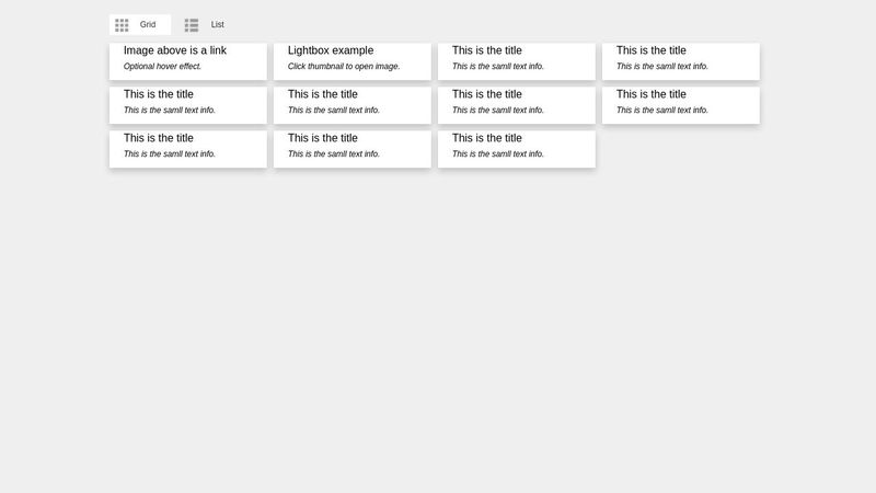 jQuery Grid and List Switch