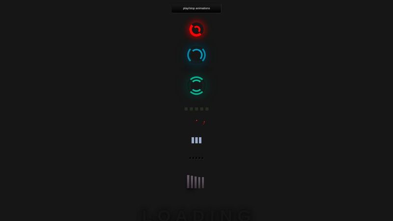 CSS3 loading animations