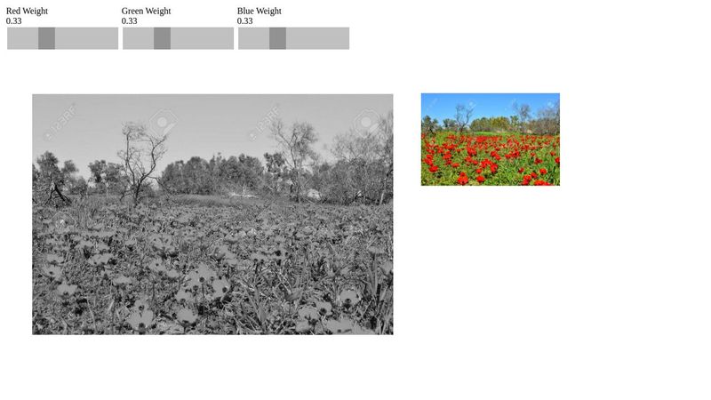 Weighted Greyscale Filter with SVG